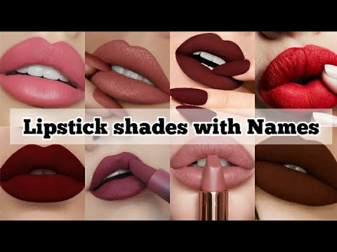 Lipstick shades with Names / Lipstick shades Names/ All Lipstick Shades Name List / Lipstick colors