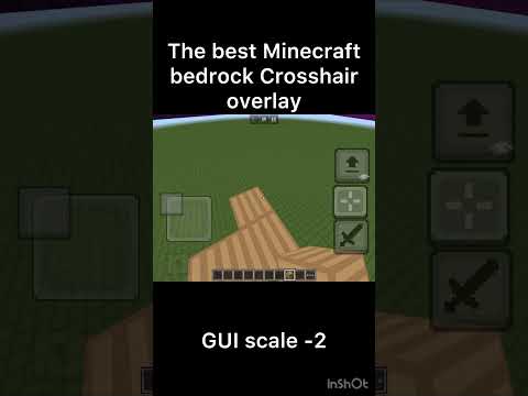 The best Minecraft bedrock crosshair overlay #hive #minecraft #bedwars