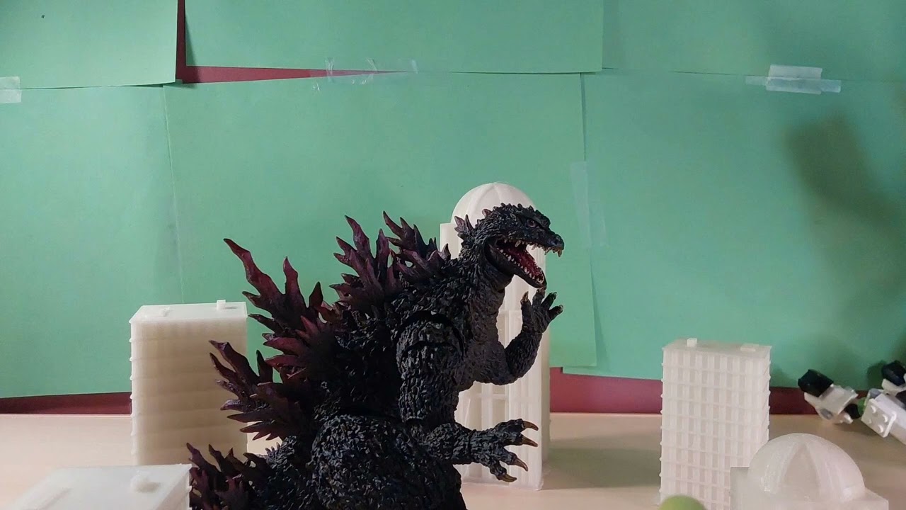 Godzilla 2000 stopmotion test (without effects)