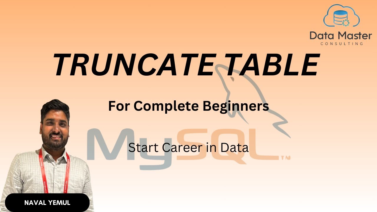 20. TRUNCATE TABLE | Introduction to MySQL