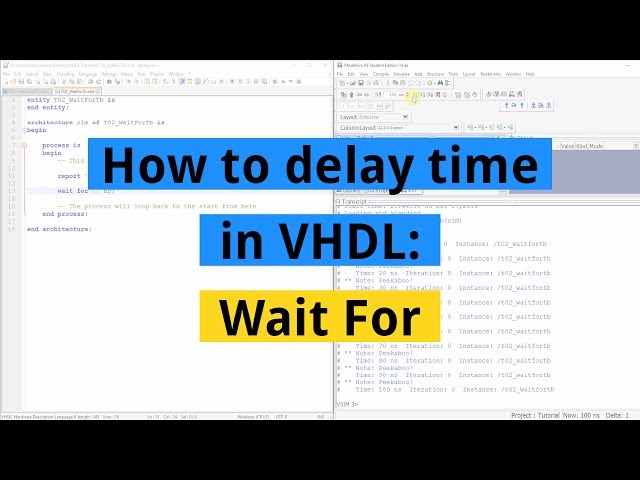 Mastering Time Delays in VHDL with the Wait For Statement | Galaxy.ai | Galaxy.ai