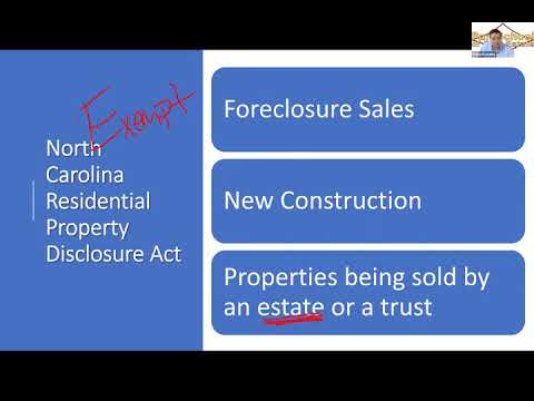Chapter 8 Agency Contracts Part 3 of 4 North Carolina Residential Property Disclosure Act