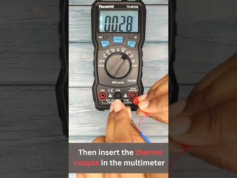 °C live test in multimeter (TH-M100)