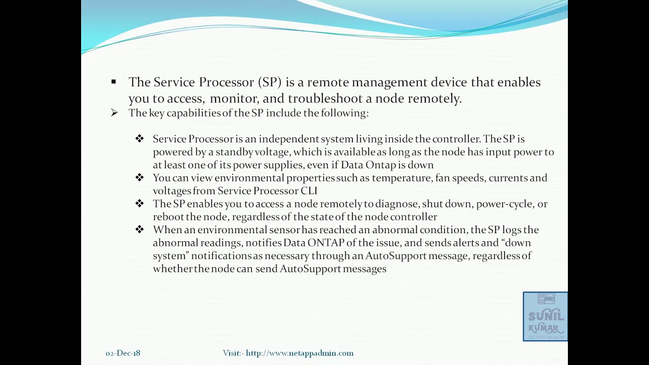 Service Processor NetApp Cmode 9.4