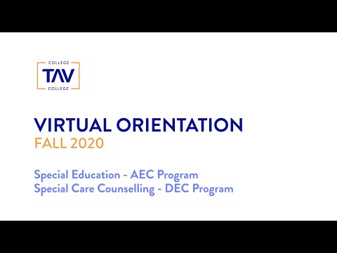 Virtual Orientation: Special Education (AEC) & (DEC) Programs - English Version