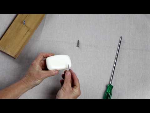 How To Lubricate Difficult Screws With Soap - D.I.Y. Bunnings Warehouse