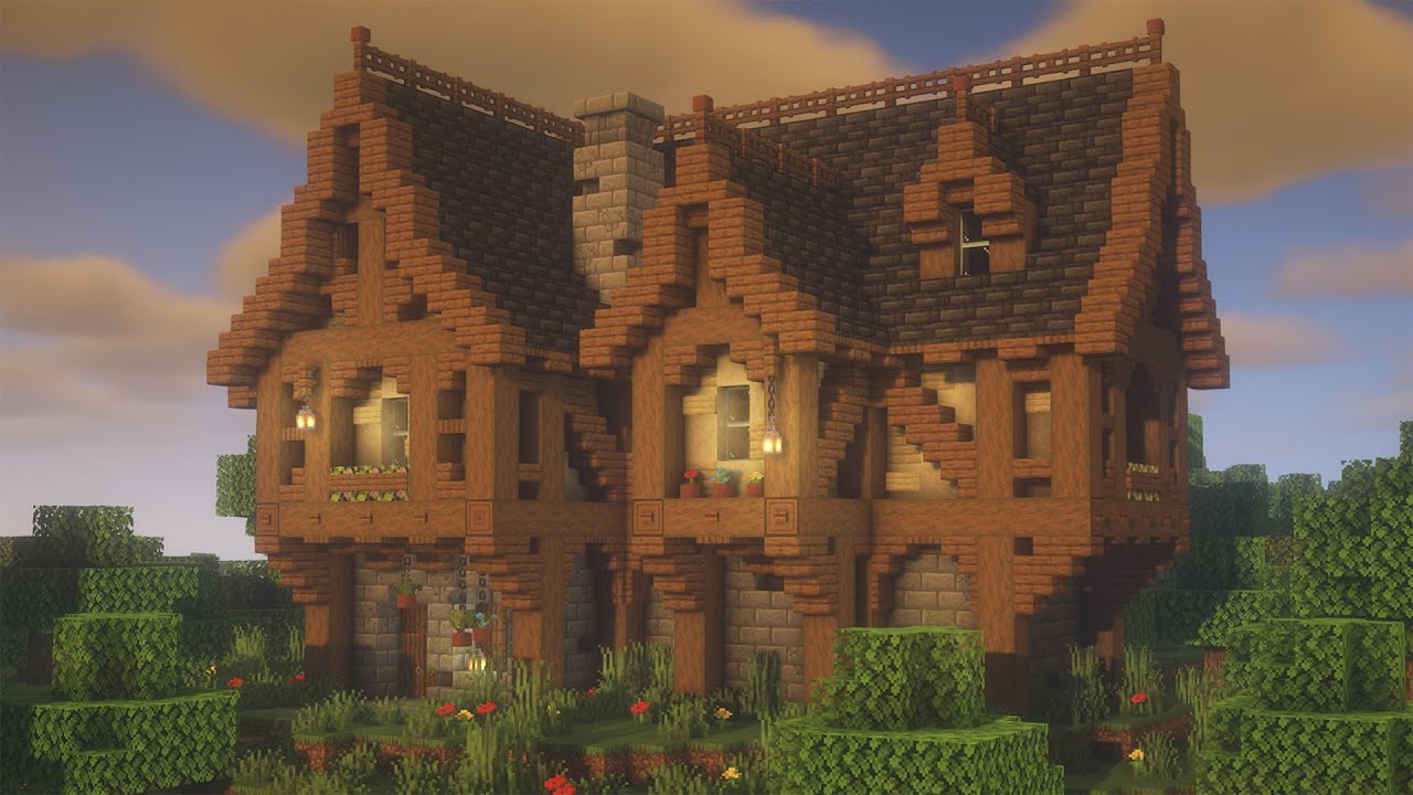 Minecraft | Big Medieval House Tutorial