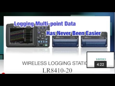 Multi-channel Bluetooth Data Logger | Wireless Logging Station LR8410-20 - Hioki