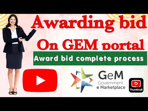 bid awarding in gem|| opening of bid on gem||