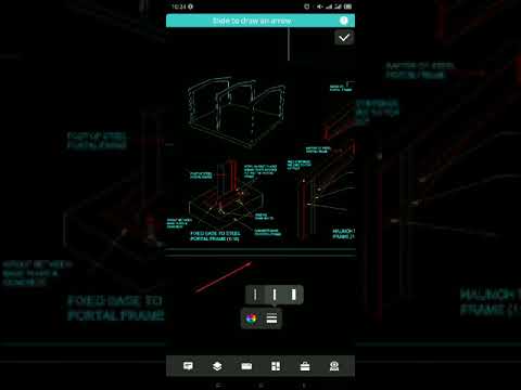 Learn how to use arrow command in DWG FastView for mobile
