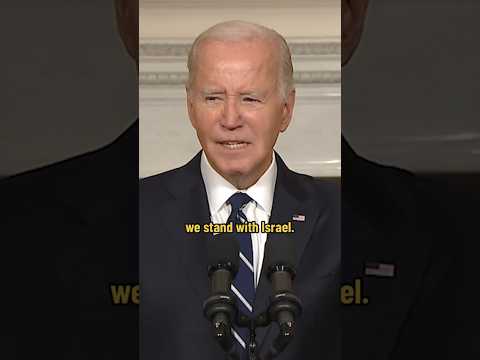 Biden pledges support for Israel in war with Hamas #shorts