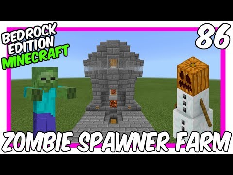 Zombie Spawner AFK/XP Farm Bedrock Edition Minecraft Project