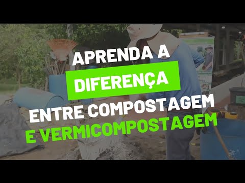 Compostagem e vermicompostagem.