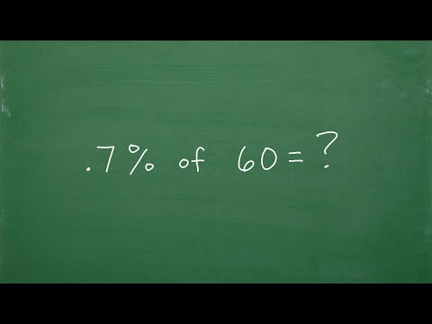 .7% of 60? Let’s solve the basic percent problem step-by-step…