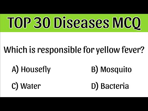 TOP 30 Diseases MCQ | Diseases Gk | Human Disease Mcq questions | Biology GK competitive exams