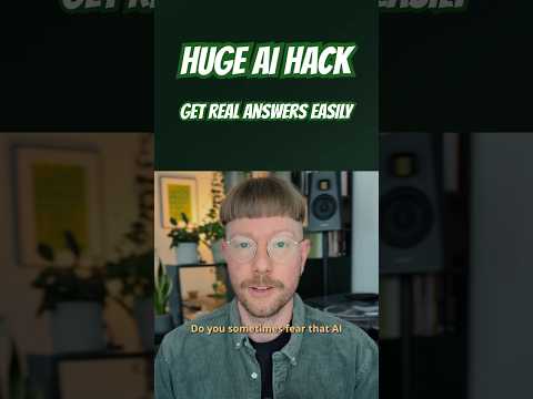 SECRET UNVEILED: How to get REAL answers from AI models! #ai #hack #reddit #secret
