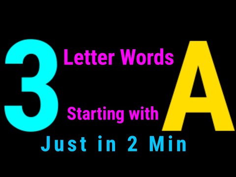 3 letter words starting with a || three letter words starting with a || 3 letter words
