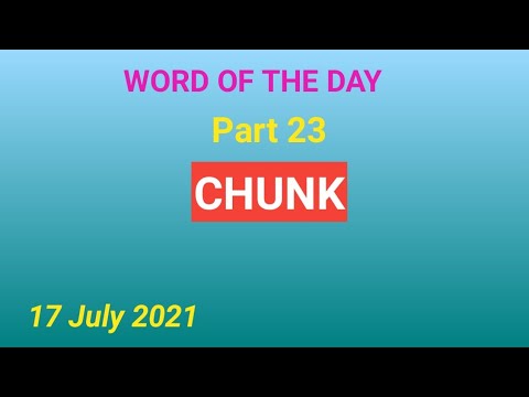 WORD OF THE DAY PART-23 | CHUNK | #Shorts