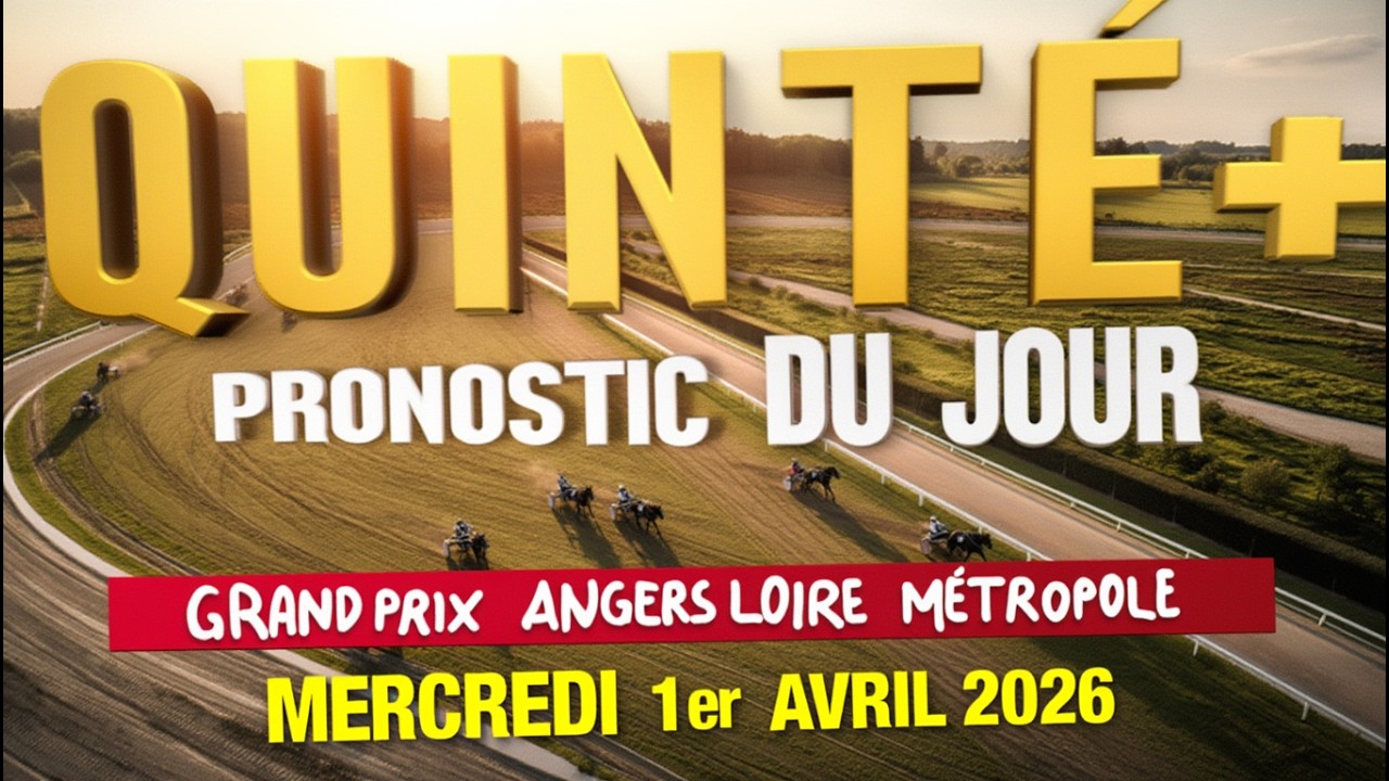 Quinté prediction for April 1st, 2026 - Grand Prix Angers Loire Métropole - Angers Racecourse