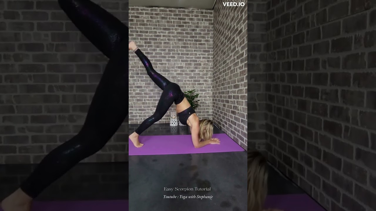 Easy Scorpion Tutorial #ScorpionPoseTutorial #YogaTutorial #StrengthAndFlexibility #yoga #YogaPose