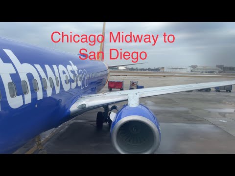 Chicago MDW to SAN Diego SAN Southwest B737-800