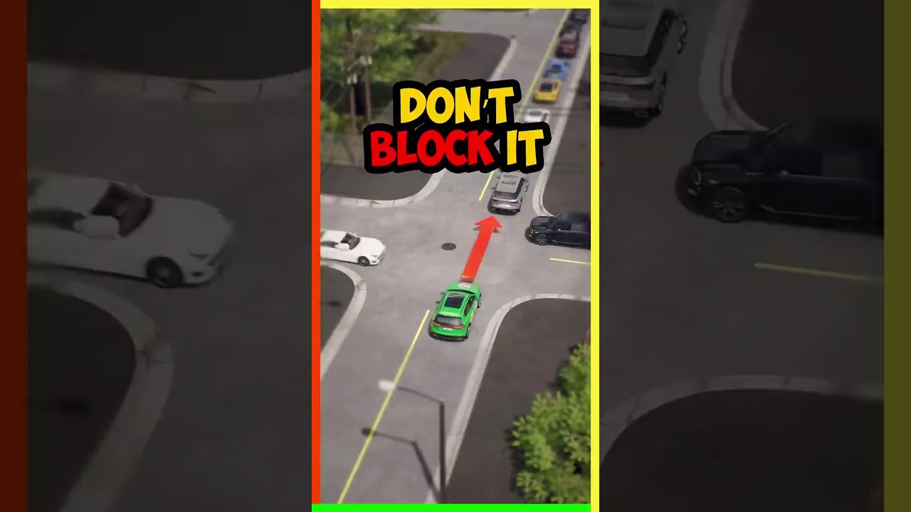 Don’t Block the Intersection - DMV Test Rule