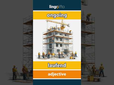 🇬🇧🇩🇪 ongoing - laufend : learn English : Lernen wir Englisch : vocabulary builder