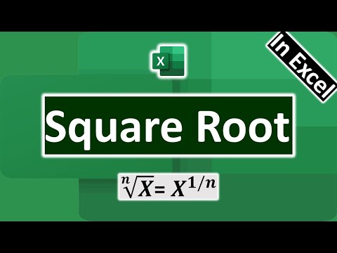 How to Square Root in Excel | Cube Root | Nth Root