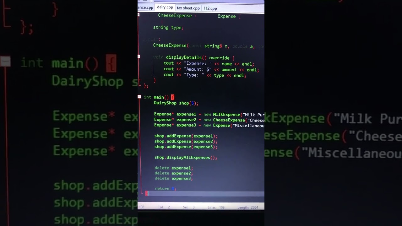 dairy products c++ #coding #cpp #code #codemasters #codinglife #codingninja #coderstokyo #coders