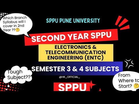 SPPU Second Year (SE) ENTC Engineering Subjects | SPPU PATTERN | Semester 3 & 4 🔥| @HK_OFFICIAL_