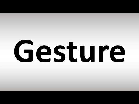 How to Pronounce Gesture