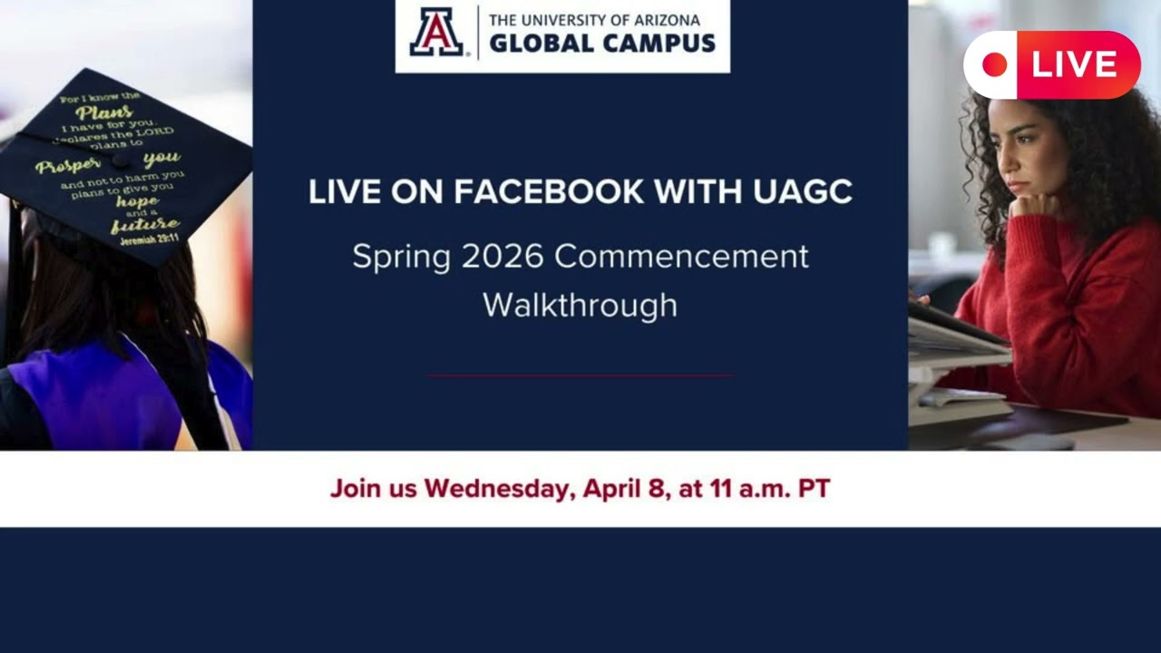 LIVE!! Spring 2026 Commencement Walkthrough Live |  AGC - The University of Arizona Global Campus