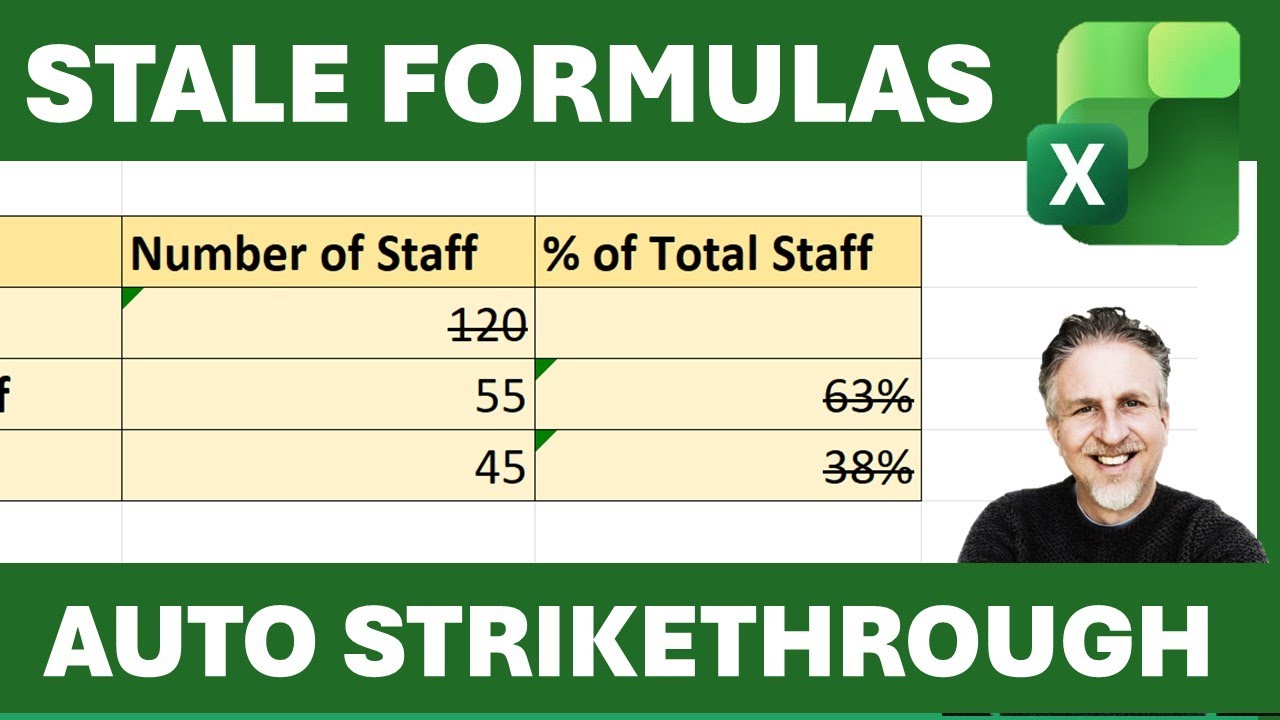 Why is Excel Applying Automatic Strikethrough - Stale Formulas