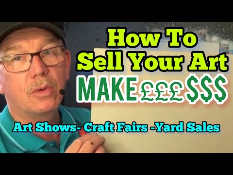 Acrylic painting My TOP TIPS for selling your Art (these saved me SO much time)