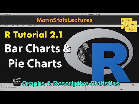How to Make Bar Charts and Pie Charts in R (R Tutorial 2.1) Video ...