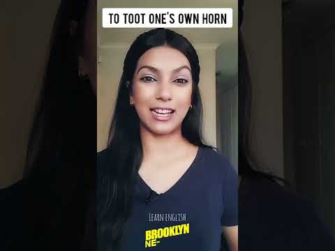 To toot one's own horn 📣 #learnenglish #Shorts