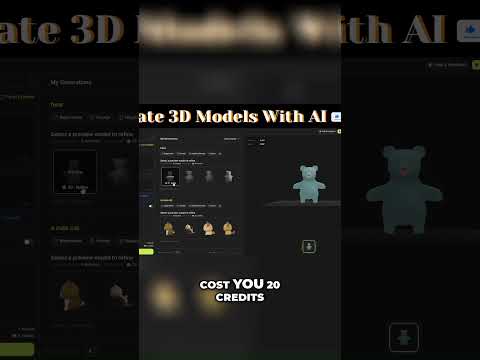 Unbelievable 3D Models Made Easy with Meshy AI #ai #shorts #short #viral #viralvideo #aitools #share