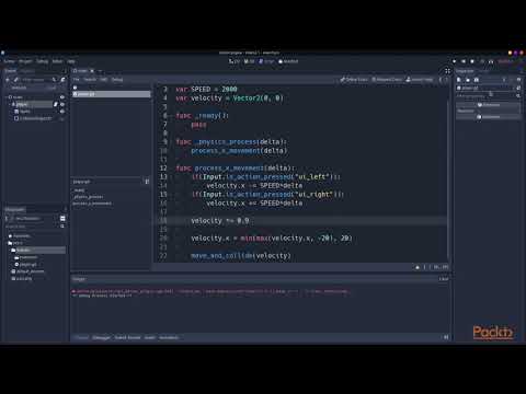 Learn Game Development Projects with Godot 3 Create Player Character Using Physics Engine ...