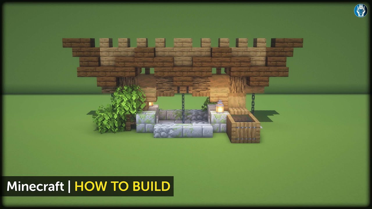 Minecraft How to Build a Medieval Well Tutorial - Minecraft Builders