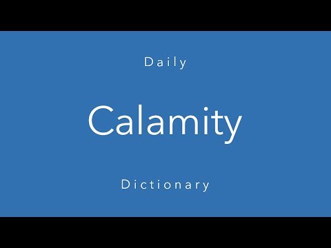 Calamity (Daily Dictionary)