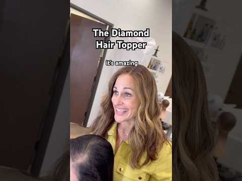The Diamond Hair Topper #thinhairsolutions #hairtopper #beforeandafter #thinhair #hairtoppers #hair