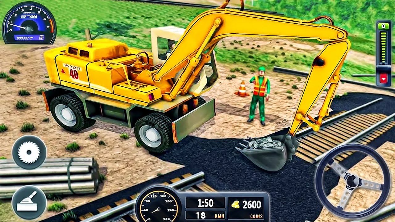 Train Track Construction City - Railroad Bridge Building Simulation - Android GamePlay