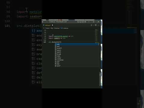 seaborn python | plotting a displot | seaborn plot #shorts #seaborn #python #programming