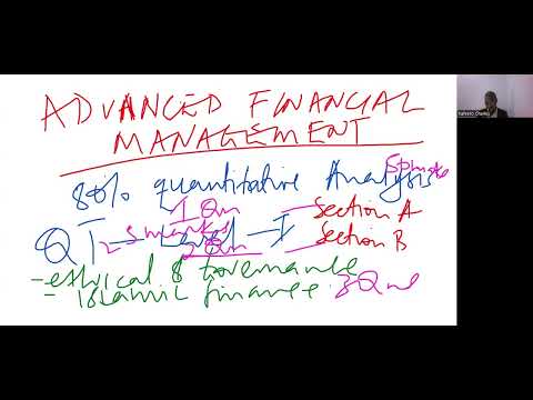 #001 LECTURE 1 INTRODUCTION TO ADVANCED FINANCIAL MANAGEMENT
