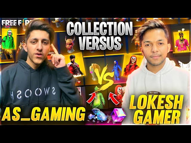 Lokesh Gamer vs AS Gaming: Who has better lifetime stats and collection ...