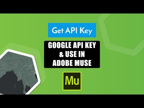 How to Get a Google API key for Adobe Muse