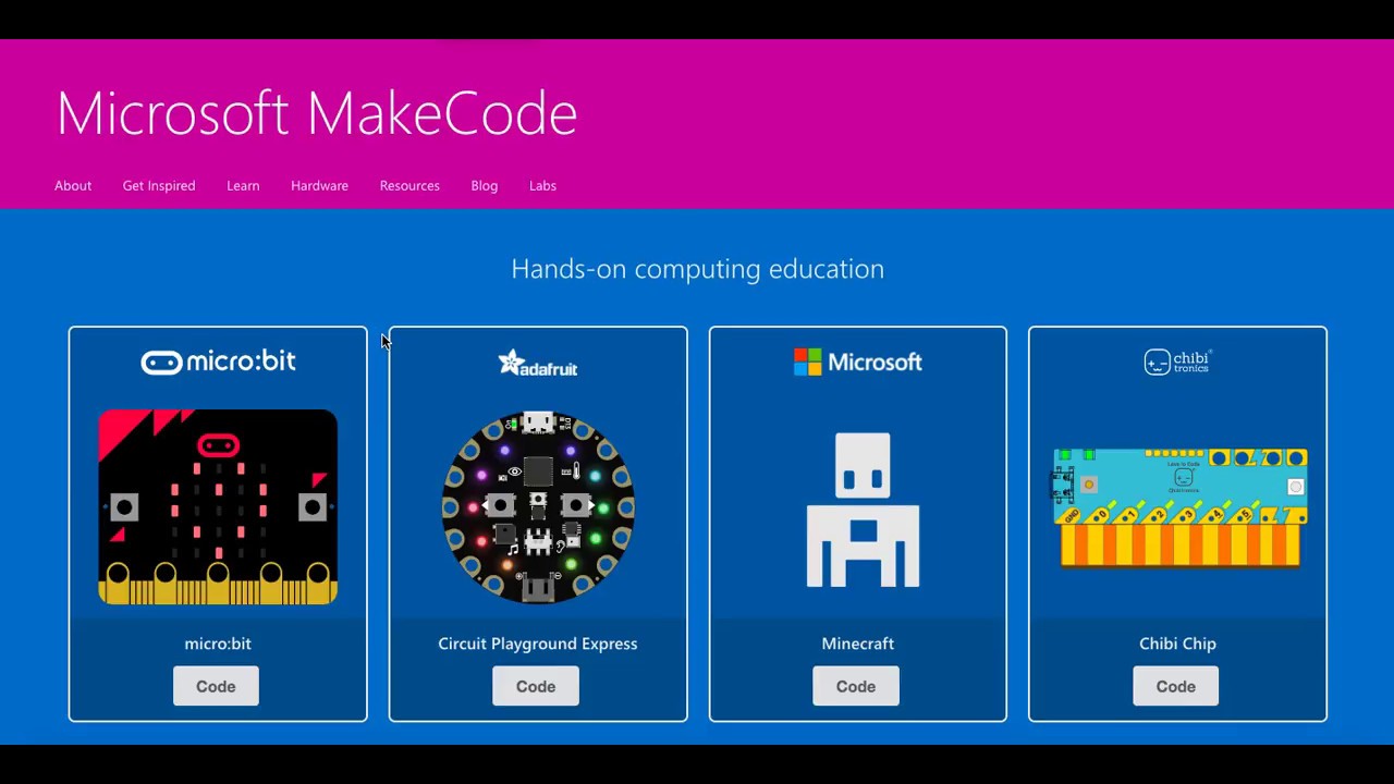 Microsoft MakeCode gamer-bit extension