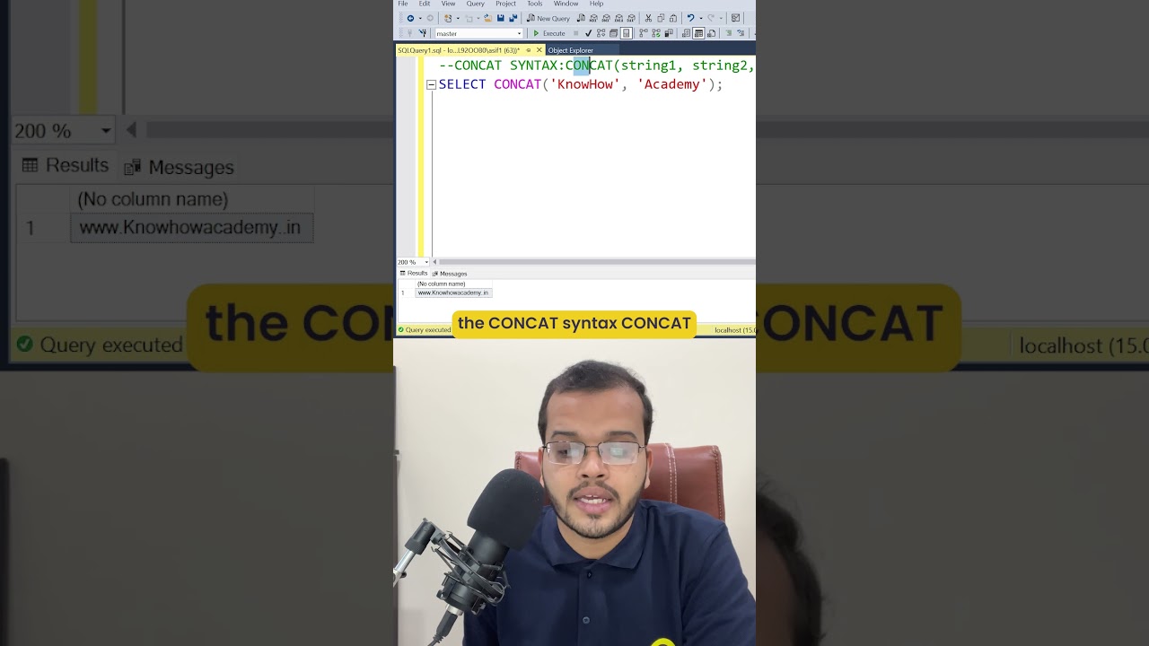 Joining two Strings Made Easy with CONCAT Function in SQL Server