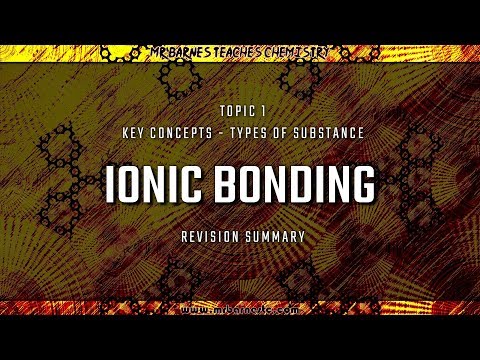 GCSE Chemistry 1-9: Ionic Bonding Revision Summary