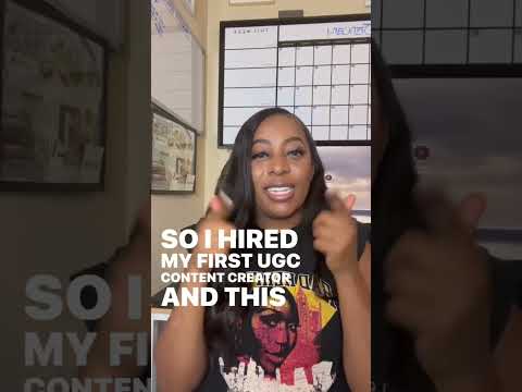 I hired my first UGC creator!…full video drops at 7p cst